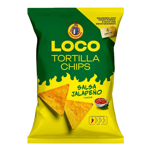 Loco Tortilla Chips Salsa Jalapeno (12x100g) – Scalable Rockets GmbH